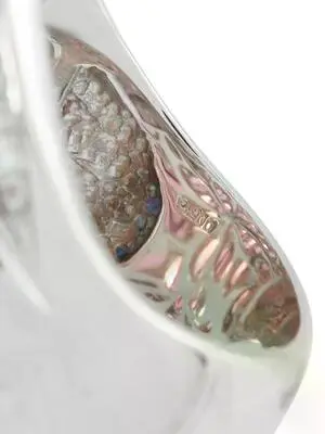 LB EXCLUSIVE Platinum, Diamond And Tourmaline Cocktail Ring