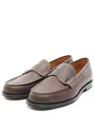 Dior Granville Leather Loafers - Brown