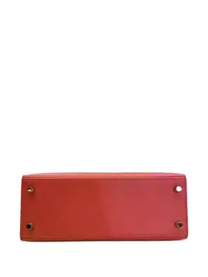 Hermès Kelly Sellier 25 Veau Madame Gold-hardware Handbag - Red