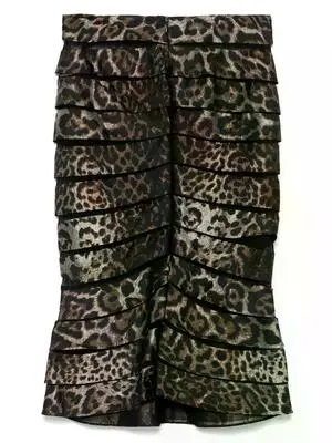 Gianfranco Ferre 1990s Multi-panel Midi Skirt