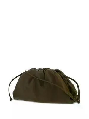Bottega Veneta Leather Pouch Clutch - Green