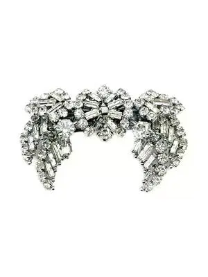 JENNIFER GIBSON JEWELLERY 1940s Swag Dress Clip - Silver