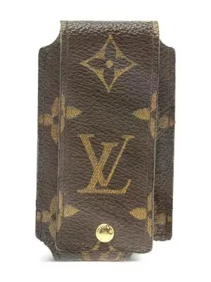 LOUIS VUITTON Monogram Leather Case 100mm