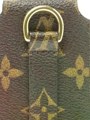 LOUIS VUITTON Monogram Leather Case 100mm