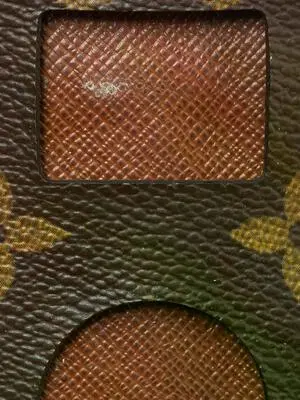 LOUIS VUITTON Monogram Leather Case 100mm