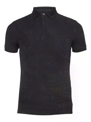 Emporio Armani Patterned-jacquard Polo Shirt