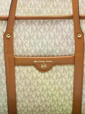 Michael Kors Monogram Leather Tote Bag