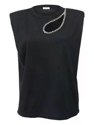 Sandro Rhinestone Teardrop T-shirt
