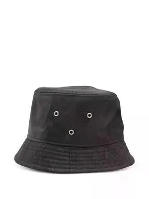 Bottega Veneta Intrecciato-effect Bucket Hat - Black