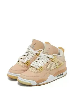 JORDAN Air 4 Mesh-panelled Low-top Sneakers - Neutrals