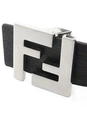 Fendi 2020s Square Ff Reversible Leather Belt
