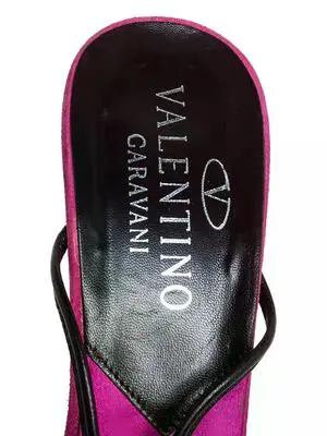 Valentino Garavani 85mm Leather Wedge Platform Pumps
