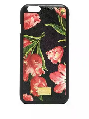 Dolce & Gabbana Floral-print Iphone 6 Phone Case - Black
