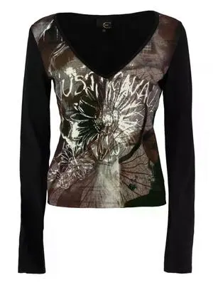 Just Cavalli Sunflower-print T-shirt