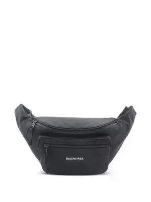 Balenciaga 2020 Small Logo-patch Belt Bag - Black