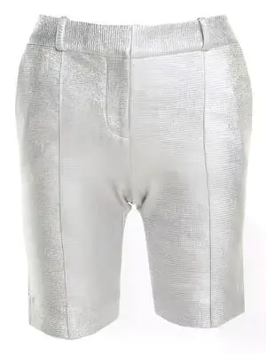 Diane Von Furstenberg Metallic-effect Tailored Shorts