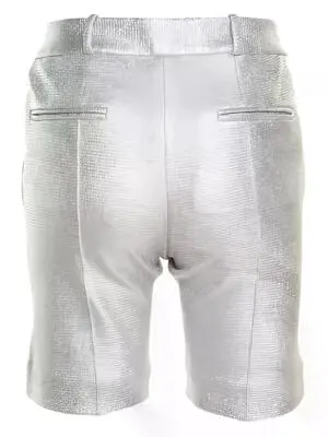 Diane Von Furstenberg Metallic-effect Tailored Shorts