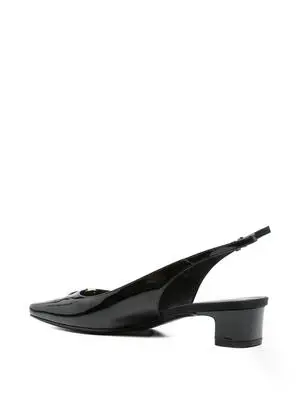 FERRAGAMO 40mm Cut-out Slingback Pumps