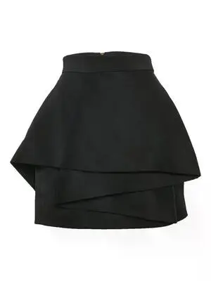 Balmain Wool Layered Skirt