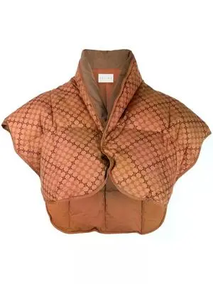 Celine Padded Plaid Bolero