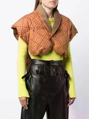 Celine Padded Plaid Bolero