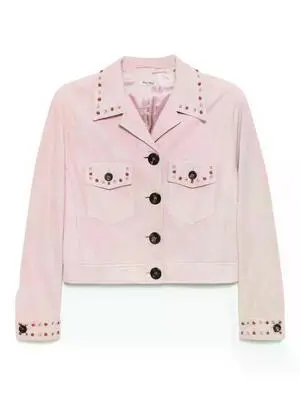 Miu Miu Studded Suede Jacket