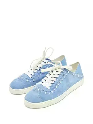 STUART WEITZMAN Leather Lace-up Sneakers