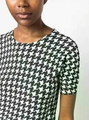 John Galliano 1990s Houndstooth Top