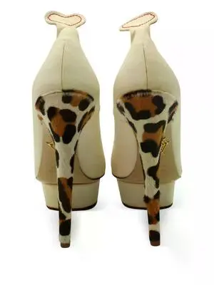 CHARLOTTE OLYMPIA Leopard-print Platform Pumps