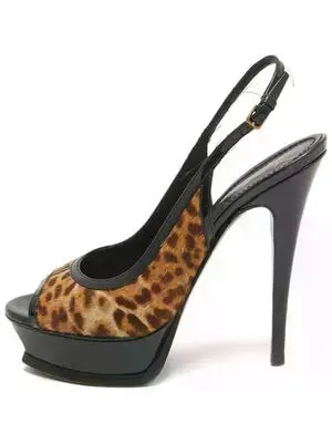 Saint Laurent 110mm Leopard-print Heeled Pumps