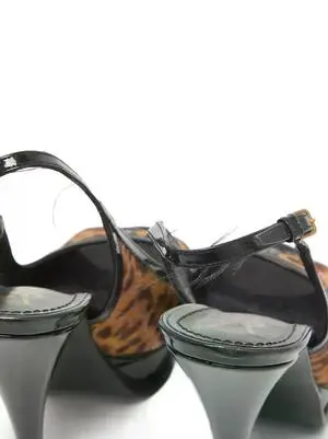 Saint Laurent 110mm Leopard-print Heeled Pumps