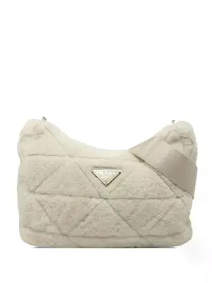Prada Quilted Shearling Crossbody Bag