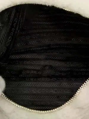 Prada Quilted Shearling Crossbody Bag