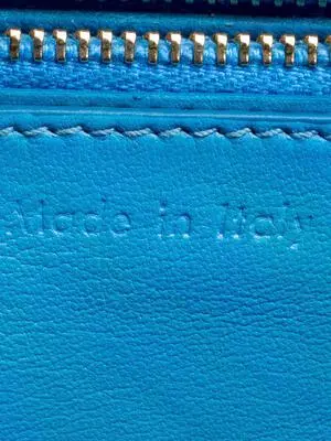 Celine Leather Flap Shoulder Bag - Blue
