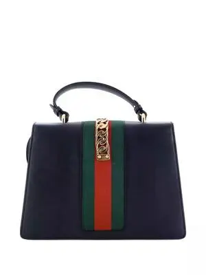 Gucci Sylvie Top Handle Satchel - Black