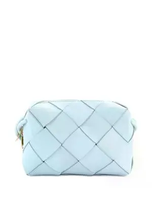 Bottega Veneta Cassette Camera Crossbody Bag Maxi Intrecciato Leather - Blue