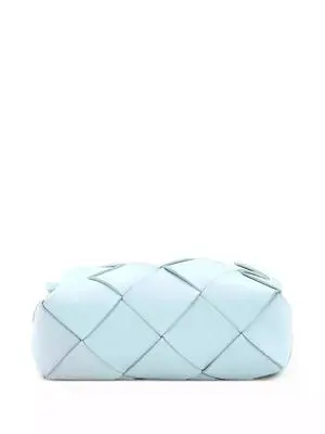 Bottega Veneta Cassette Camera Crossbody Bag Maxi Intrecciato Leather - Blue