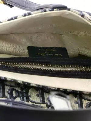 Dior Saddle Oblique Canvas Handbag - Blue