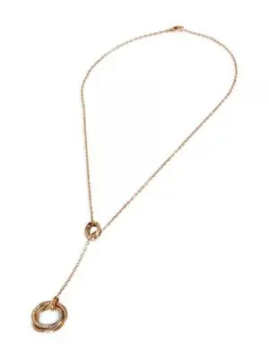 CARTIER 18k White 3-tone Trinity Necklace - Gold