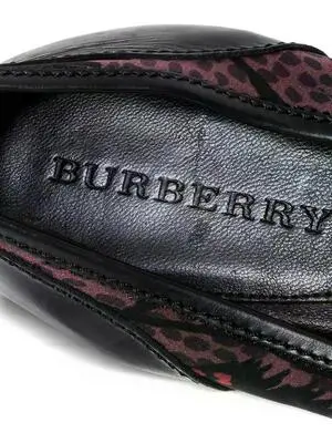 Burberry Bow-detail Pattern Ballet Flats