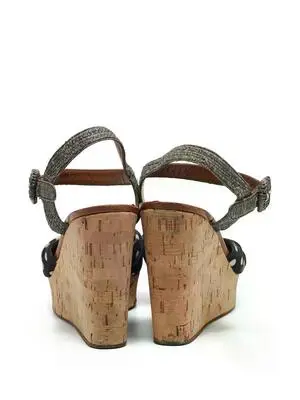 Dolce & Gabbana 110mm Polka-dot Wedge Sandals