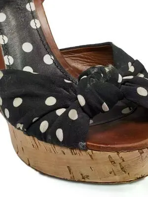 Dolce & Gabbana 110mm Polka-dot Wedge Sandals