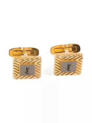 Saint Laurent 1990s Square Cufflinks