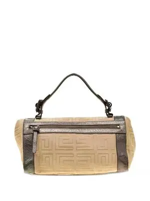 Givenchy 2024 Embossed Greek Key Canvas Tote Bag