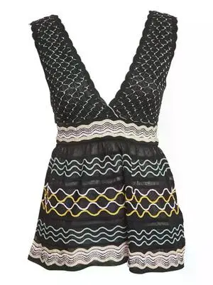 Missoni Wave-pattern V-neck Top
