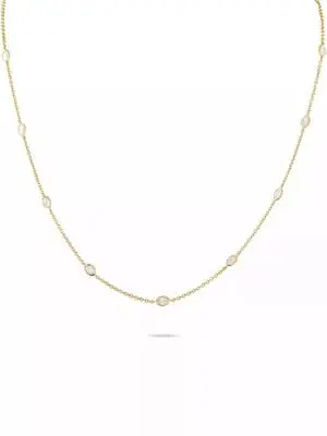LB EXCLUSIVE 18k Yellow Diamond Station Necklace - Gold
