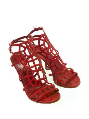 SERGIO ROSSI 110mm Cut-out Sandals