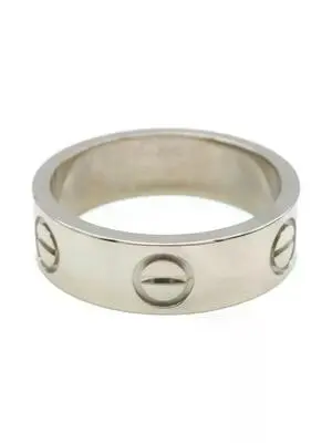 CARTIER 2010s 18k White Gold Love Ring - Silver