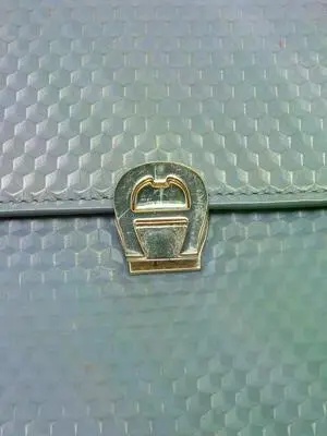 AIGNER Genoveva Leather Top-handle Bag - Blue