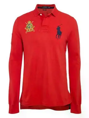Polo Ralph Lauren Pre-owned Embroidered-logo Polo Shirt - Red